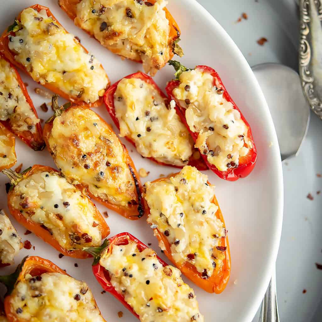 Cream Cheese Stuffed Mini Peppers - Pepper Bowl