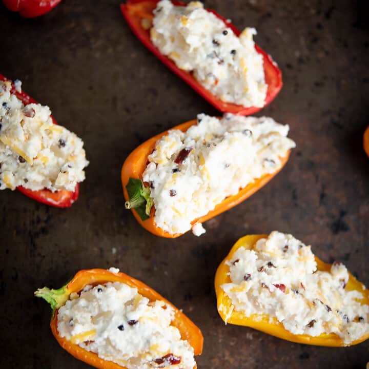 Cream Cheese Stuffed Mini Peppers