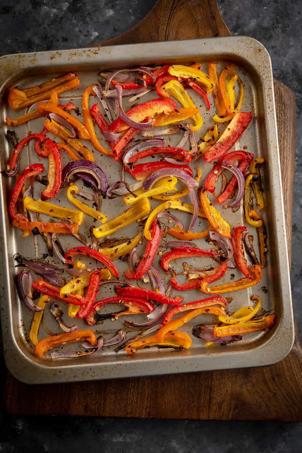 Oven Roasted Peppers And Onions