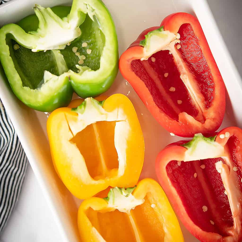 Chickpea Stuffed Peppers