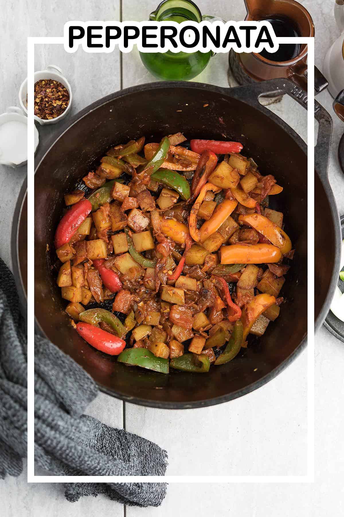 PEPPERONATA(potatoes with peppers and onion) - Pepper Bowl