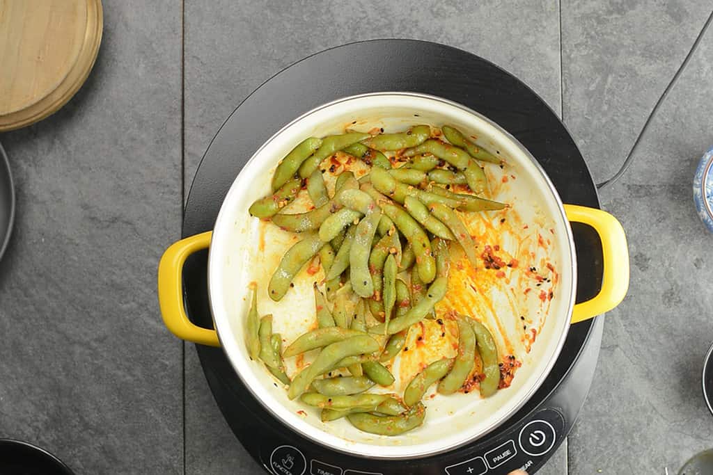 Spicy Edamame Recipe(Garlicky)
