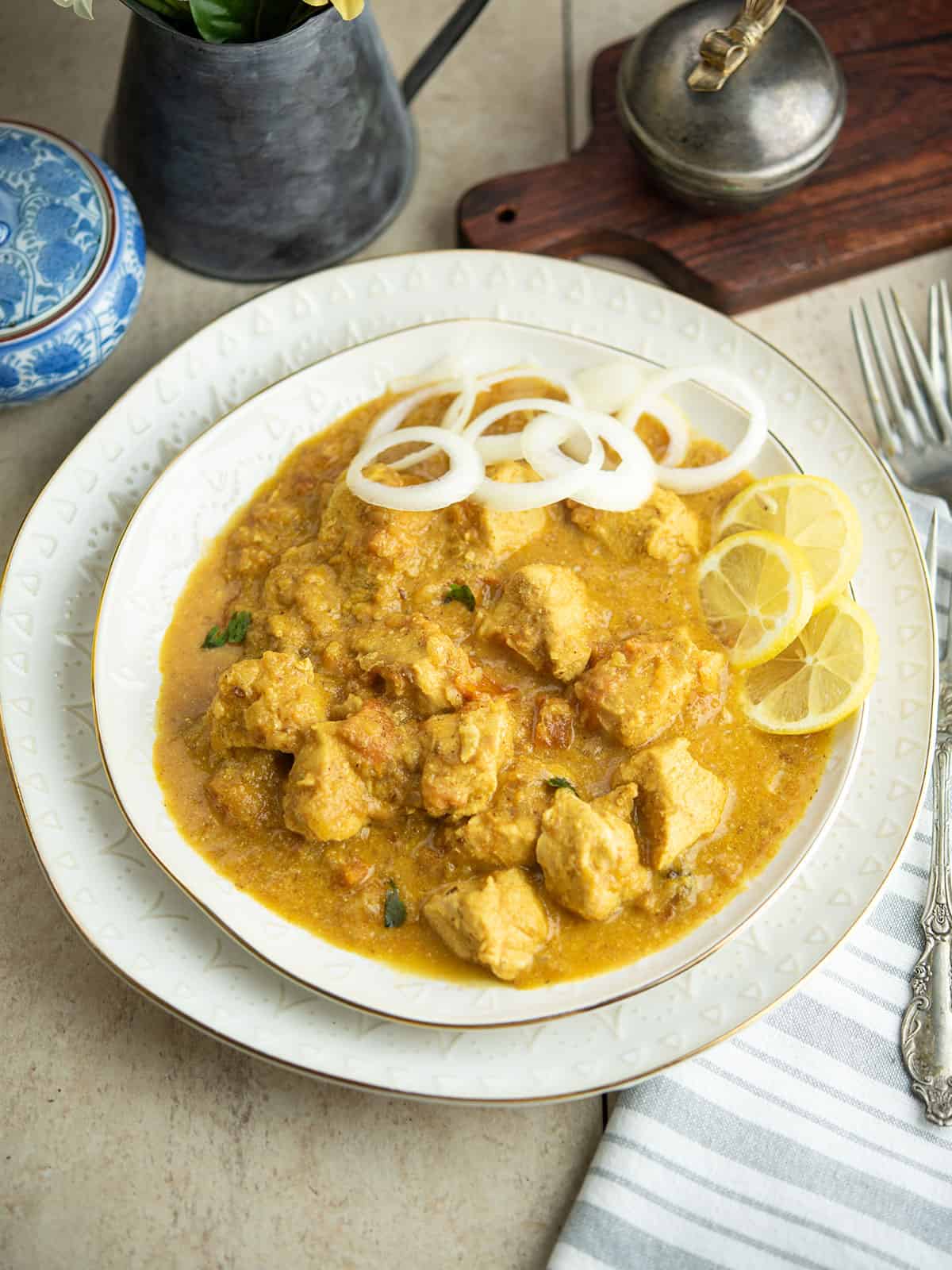 Instant Pot Chicken Curry Pepper Bowl