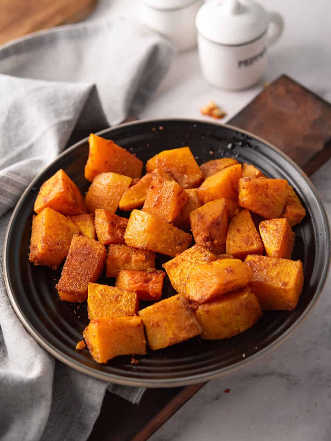 Spicy Roasted Butternut Squash - Pepper Bowl