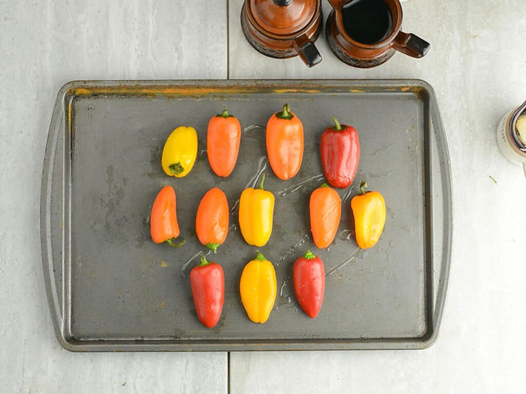 Roasted Mini Peppers - Pepper Bowl