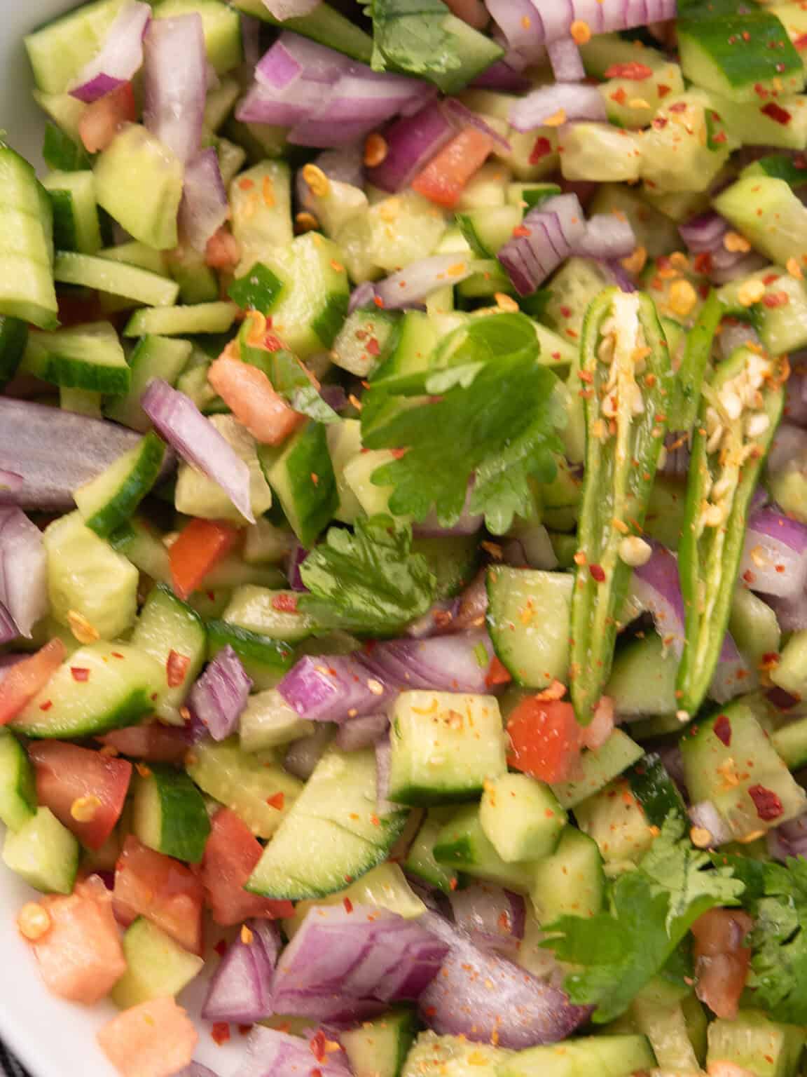 Indian Cucumber Salad - Pepper Bowl