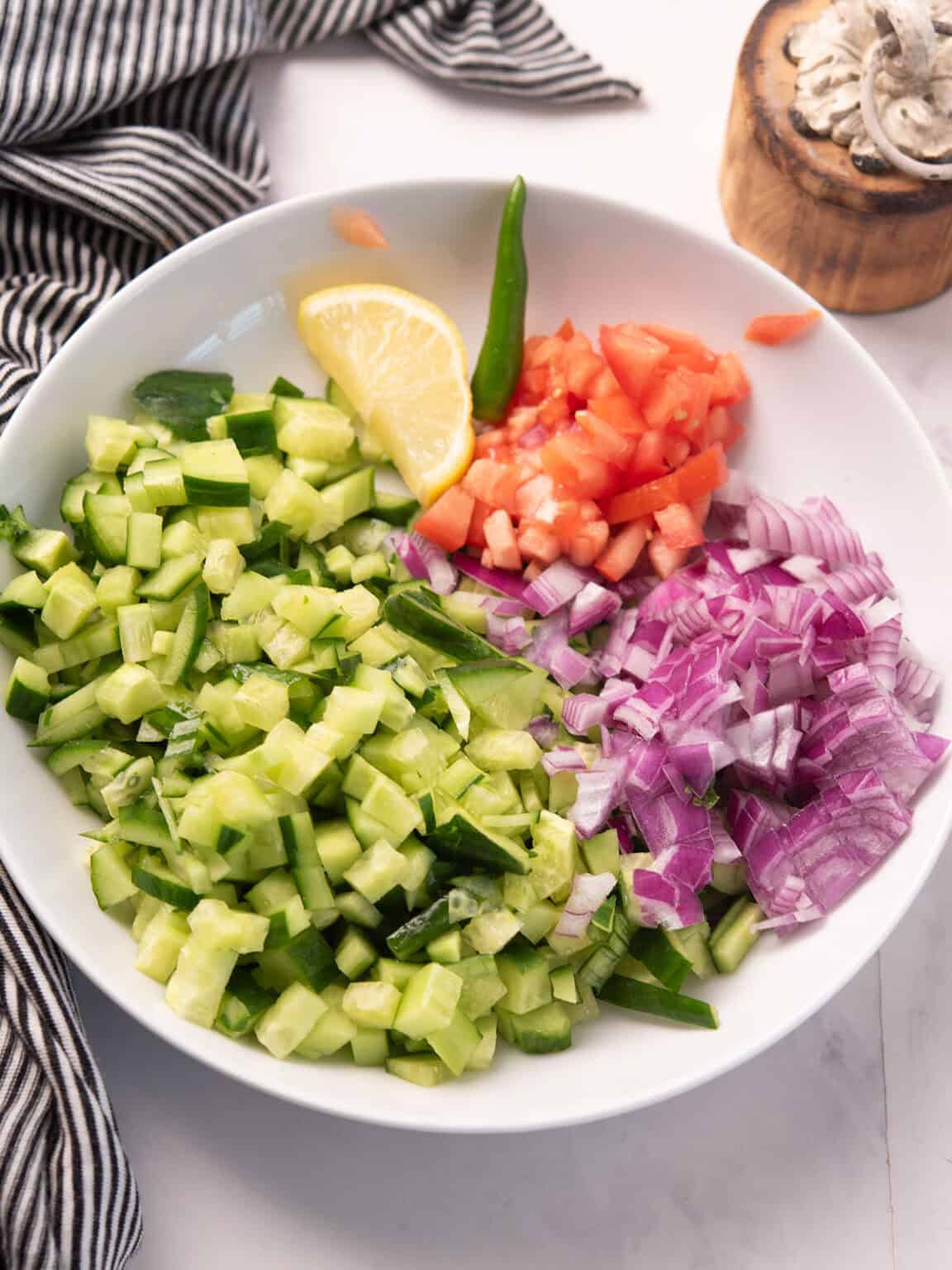 Indian Cucumber Salad - Pepper Bowl