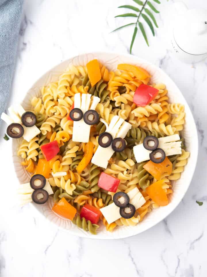 Halloween Pasta Salad - Pepper Bowl