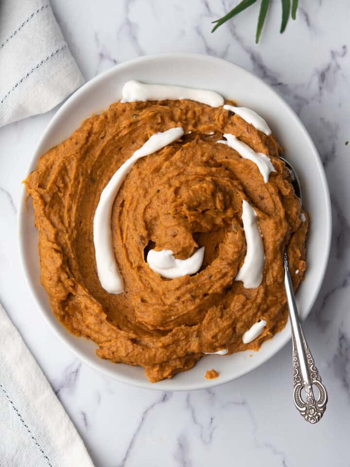Spicy Mashed Sweet Potatoes - Pepper Bowl